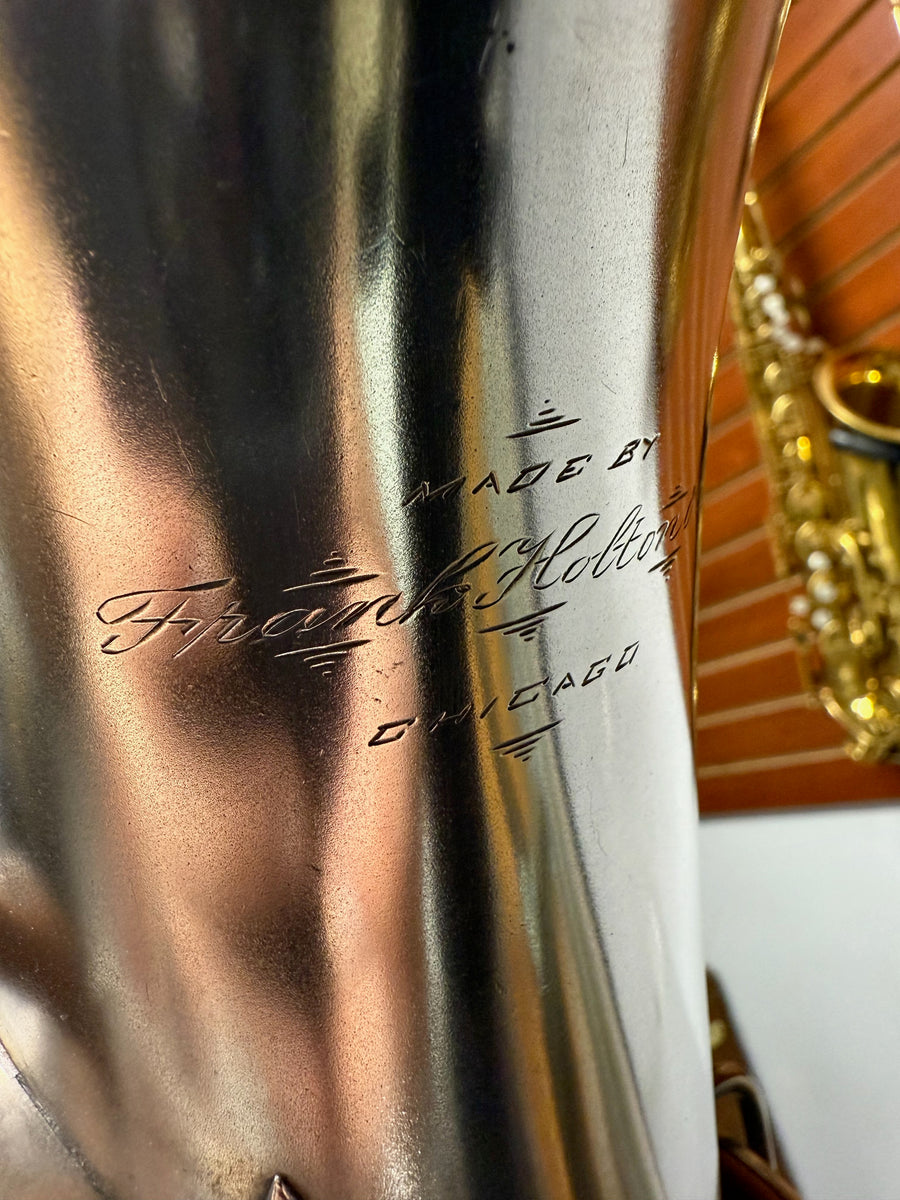 Holton Chicago 4 Digit 13xx Silver Plate Gold Plate Bell Tenor Saxopho ...