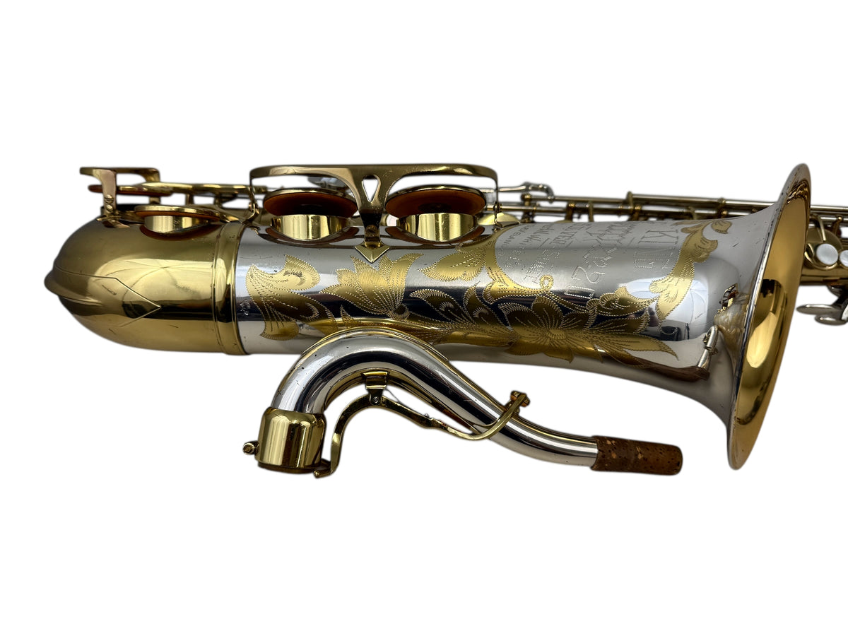 King Super 20 Silver Sonic Gold Inlay Cleveland 369xxx Tenor Saxophone ...