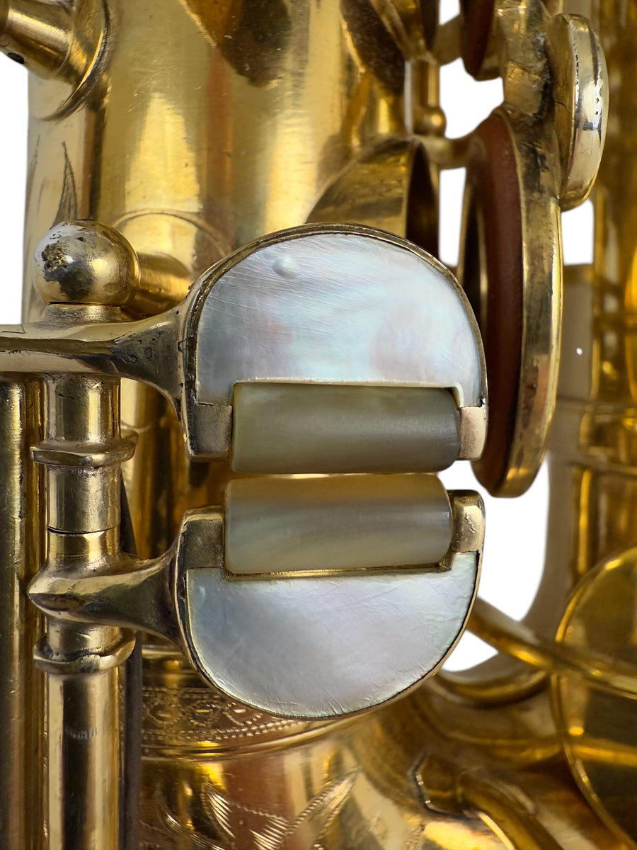 King Fully Engraved Gold Plated Pearl Inlay Alto Saxophone MUST SEE ...