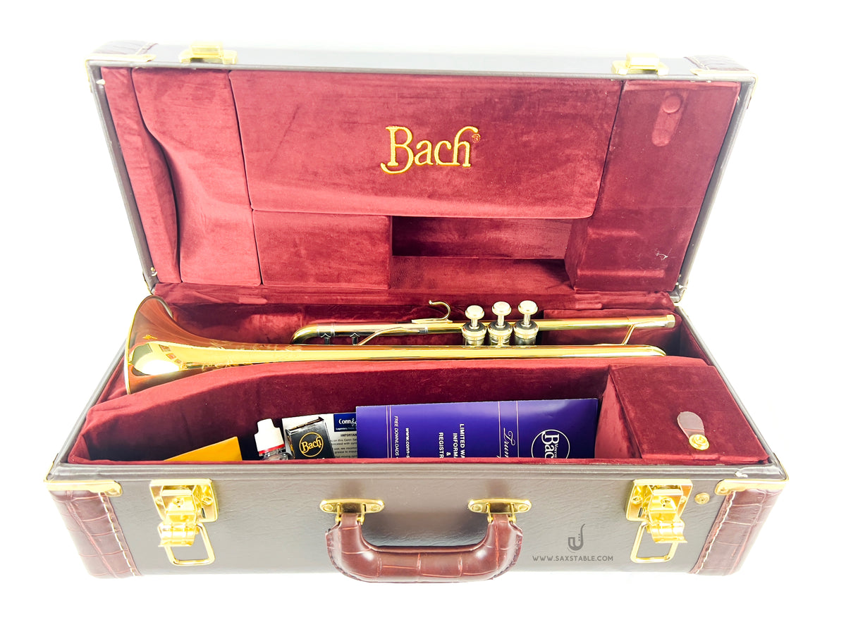 Bach Stradivarius 19037 50th Anniversary Gold Lacquer Trumpet NEW IN B ...
